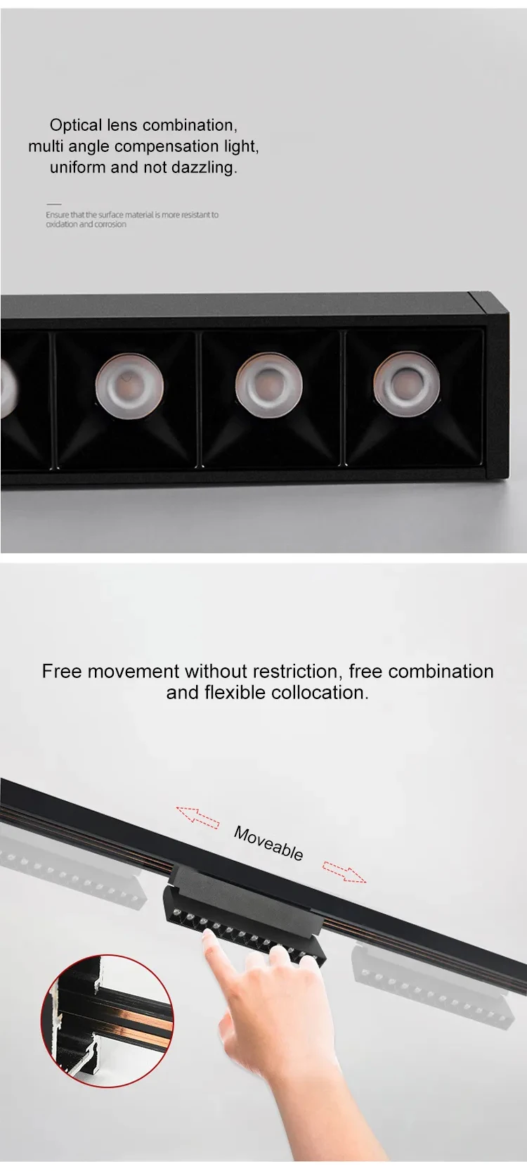 Commercial Project Track Lights Rail Lighting System Led Ceiling ...