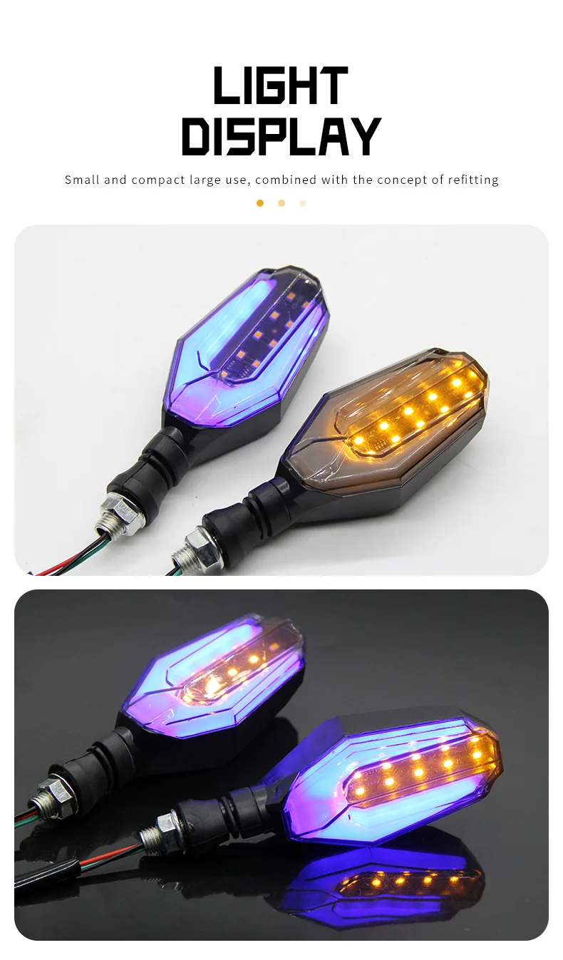 Mini Scooter LED Indicator - Turn Signal Lights for Motorcycles