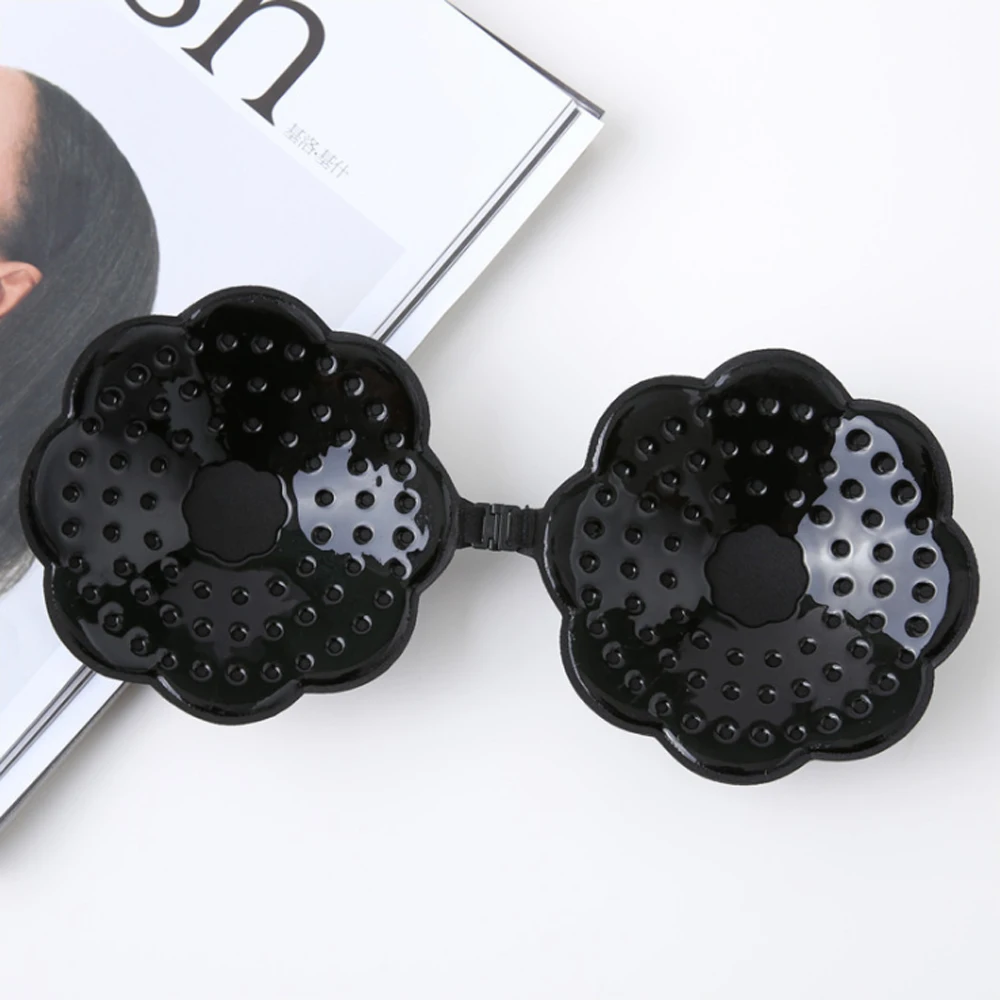 Women Reusable Nipple Sticker Invisible Seamless Push Up Bra Adhesive ...