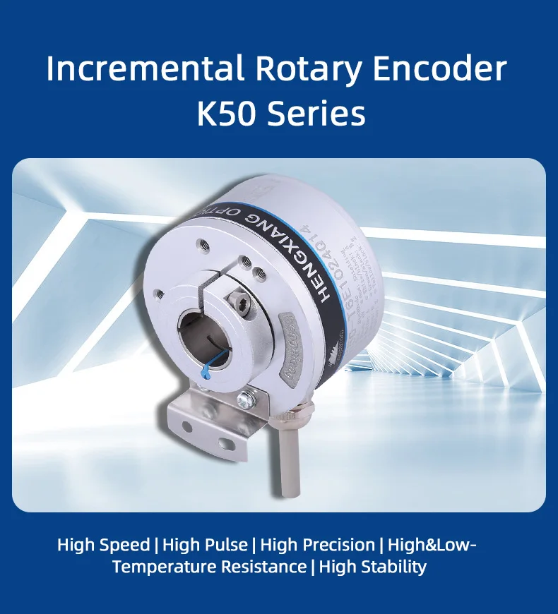 Hengxiang-k50 Rotary Encoder 8mm Hollow Shaft 3600pr 24vdc Up To ...