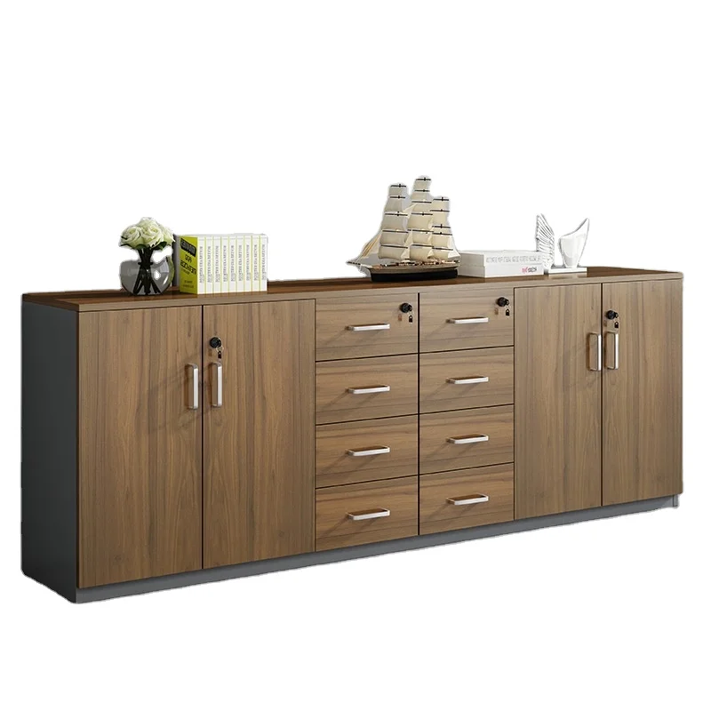 Contemporary Style Modular Office Wooden Filing Organizer Storage 4 ...