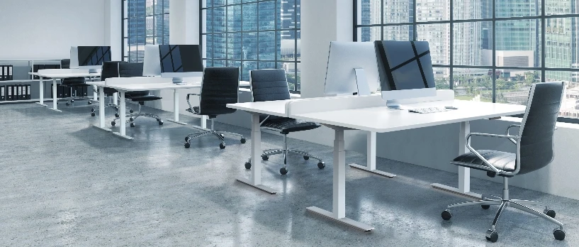 Zgo High Quality Ergonomic Modern Office Computer Table Sit Stand Desk ...