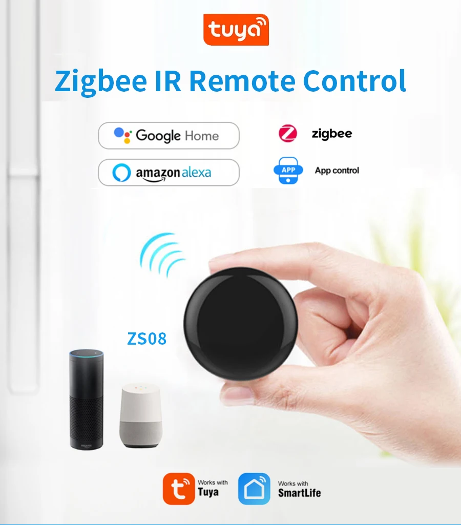 Smart IR Remote Control for AC TV - Universal & Zigbee