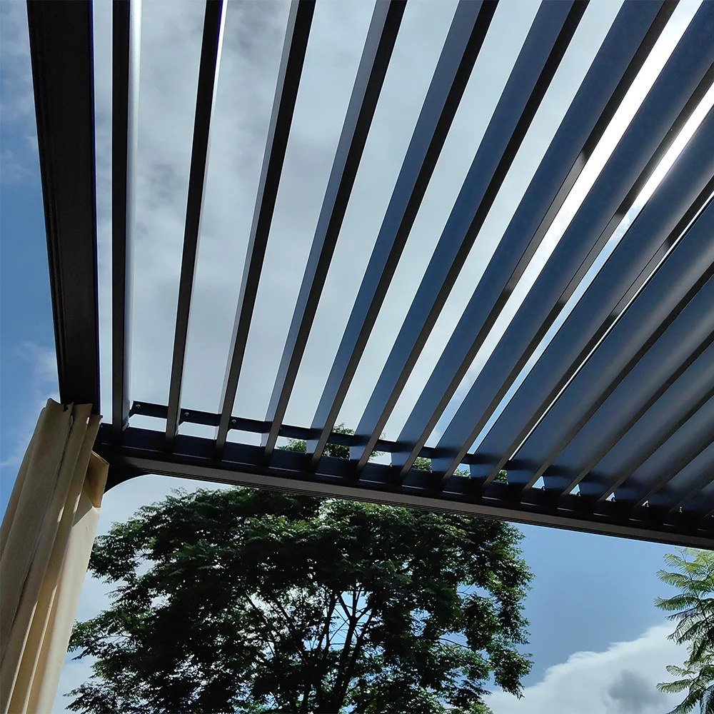 Aluminum Motorized Carport Gazebo - Bioclimatic Pergola