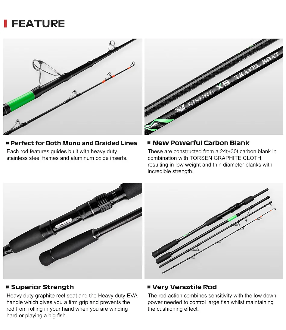 Cross Carbon Jigging Rods - Ultimate Ocean Fishing Gear