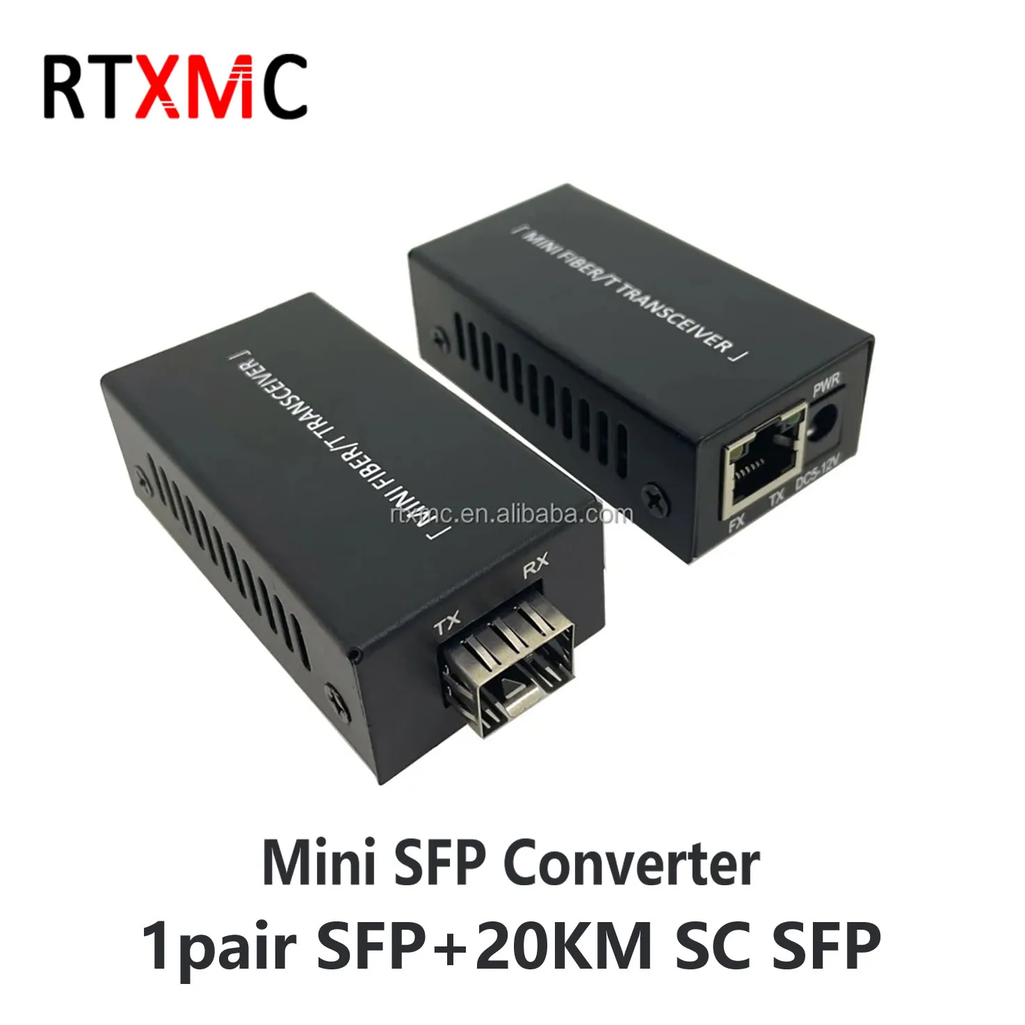 RTXMC Industrial 100/1000mb FTTH GPON Singlemode Fiber Converter