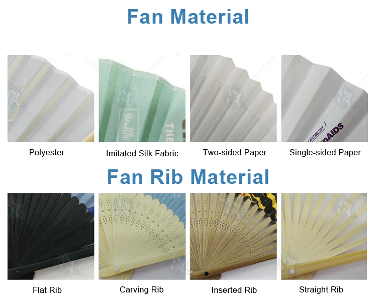 Personalised Bamboo Folding Fans - Perfect for Festivals