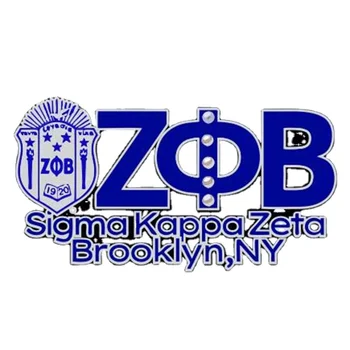 Customized Zob Blue Letter Sisterhood Party Gift Five White Pearl Zeta ...