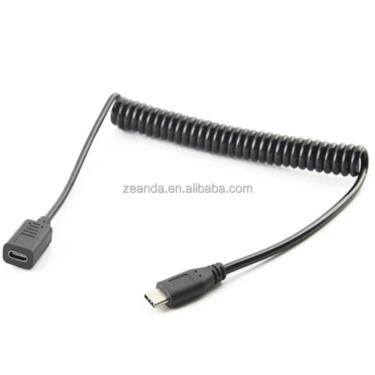 Spring Coiled Type C To Type C Charging Data Charger Usb Cable - Buy ...