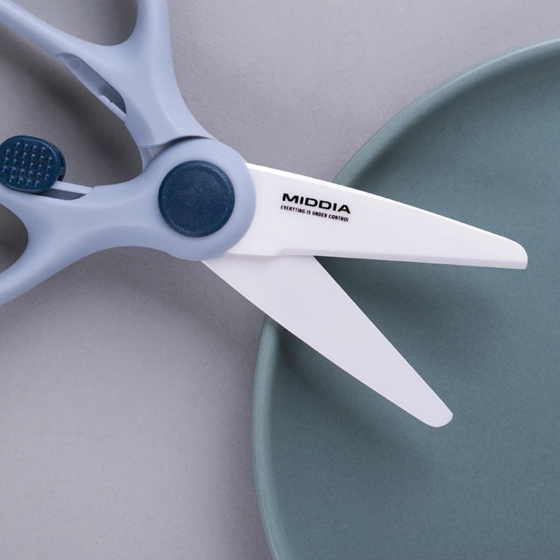 Ceramic Food Scissors With Safety Lock Tiny Bite Baby Safe Portable ...