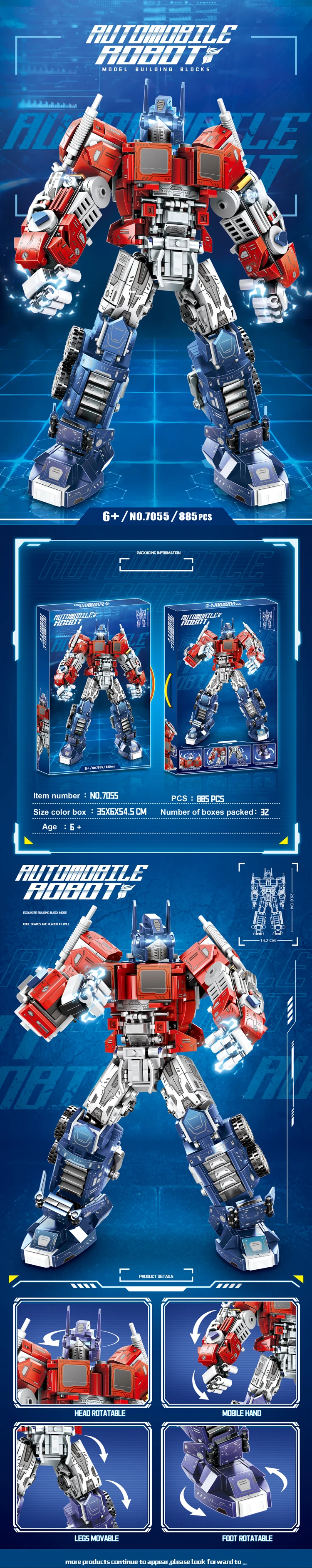 Educational Transformable Model Deformation Battle Robot Car Building ...