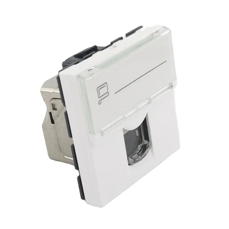 45*45 Legrand Type Stp Rj45 Cat6a Keystone Jack Socket Module French ...