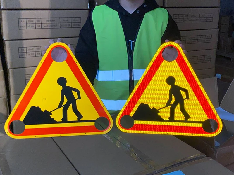 Triangle Reflective Sticker Danger Sign Safety Warning Reflective Sign ...