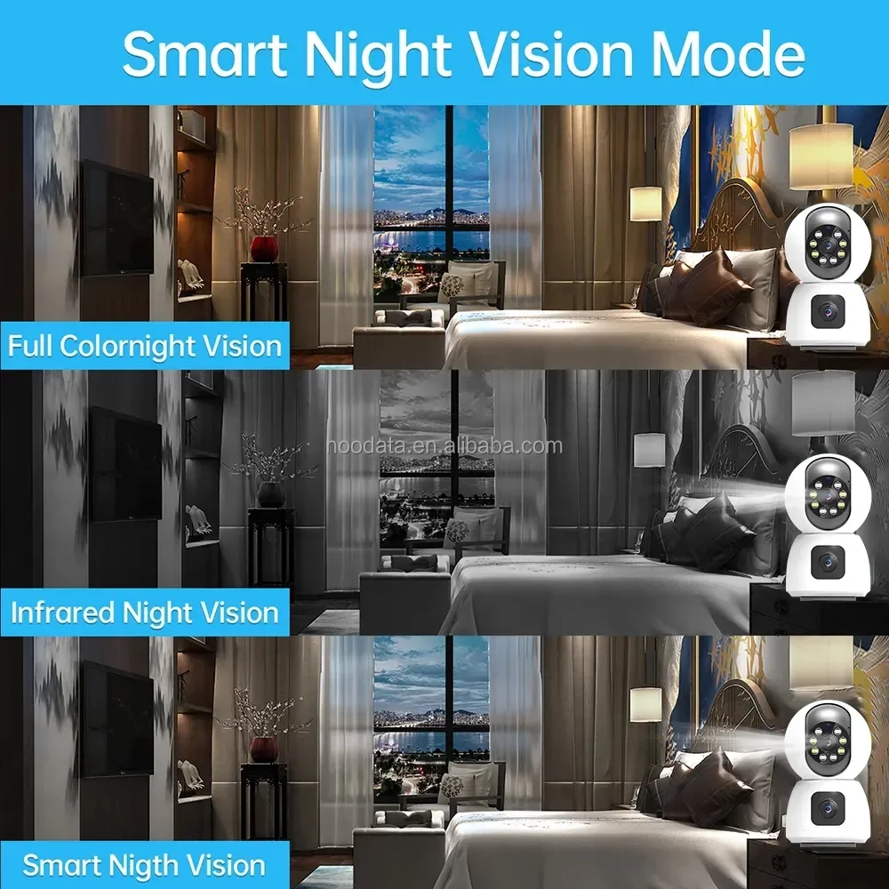 2023 Newest Colorful Wifi Cctv Robot 4mp Full Color Night Vision Indoor ...