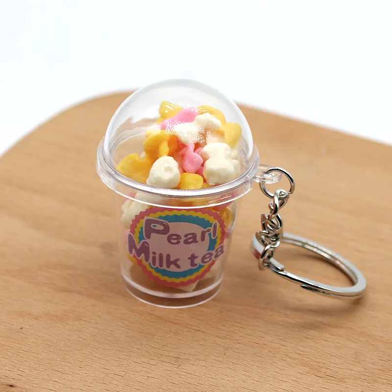 Cute Food Key Ring Ornaments Gift Pvc Simulated Snacks Fruit Jelly ...