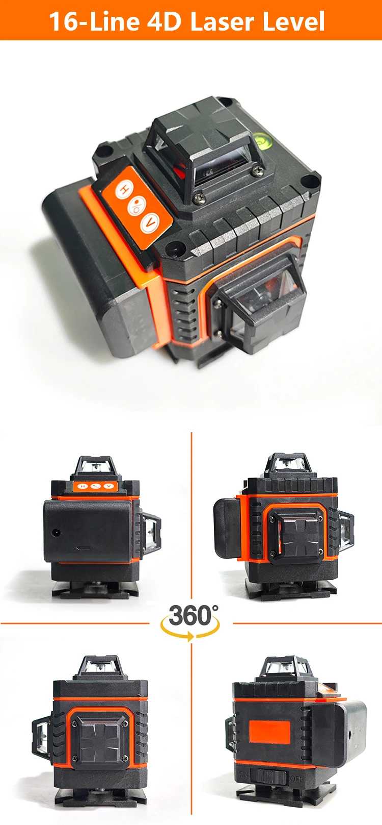 360 Degree Laser Level Automatic Portable Multi-purpose High Precision ...