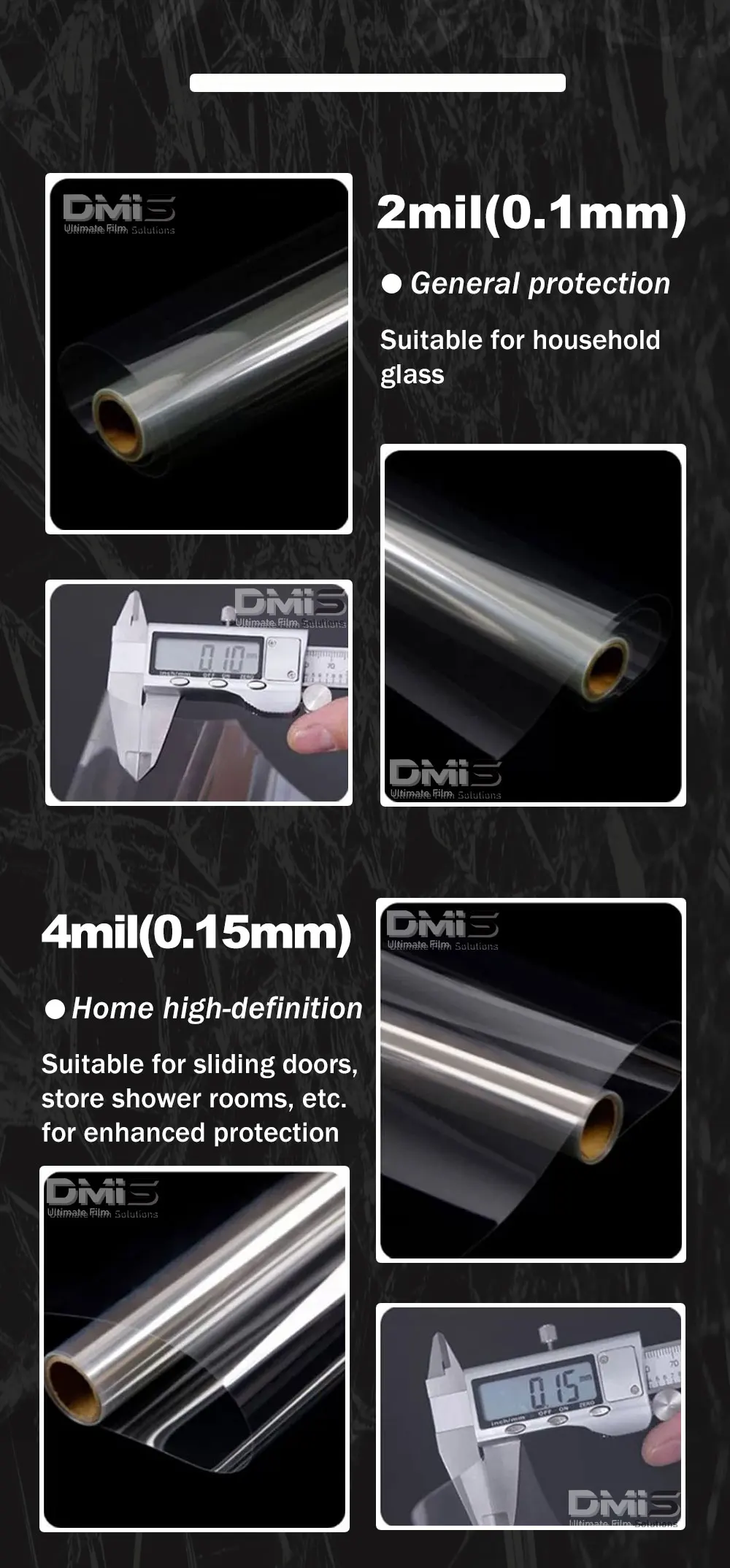 Dmis Safety Film - Anti Smash and Grab Car Window Protection