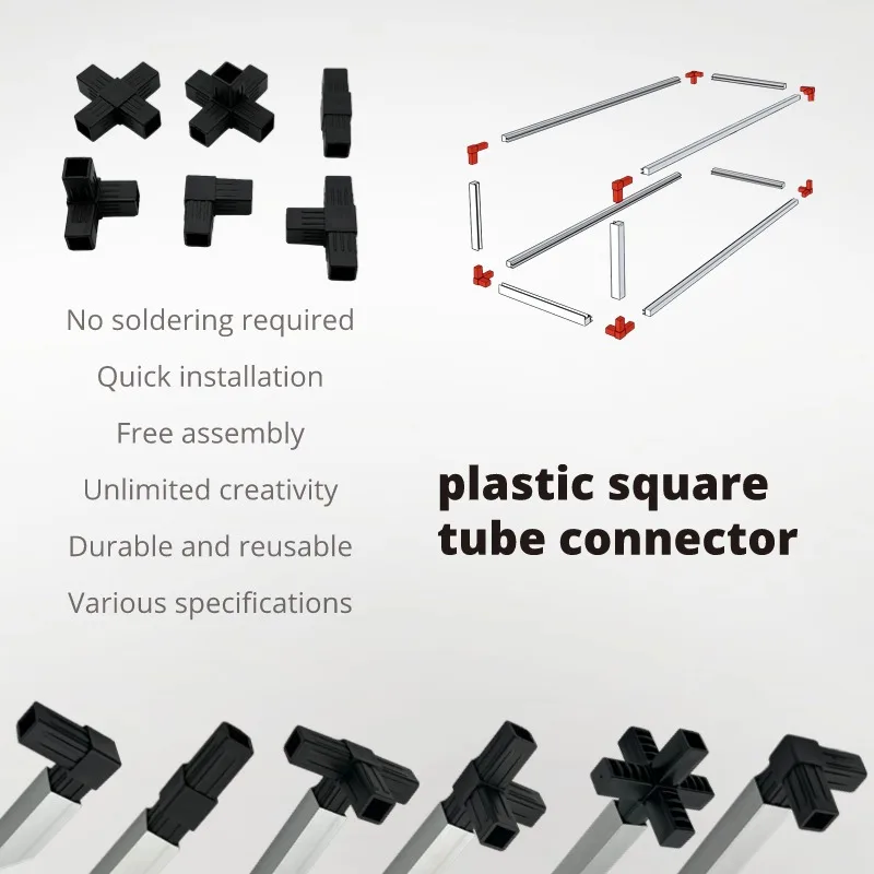 Alibaba.com: 20mm 25mm 30mm plastic square tube corner joints, aluminum ...