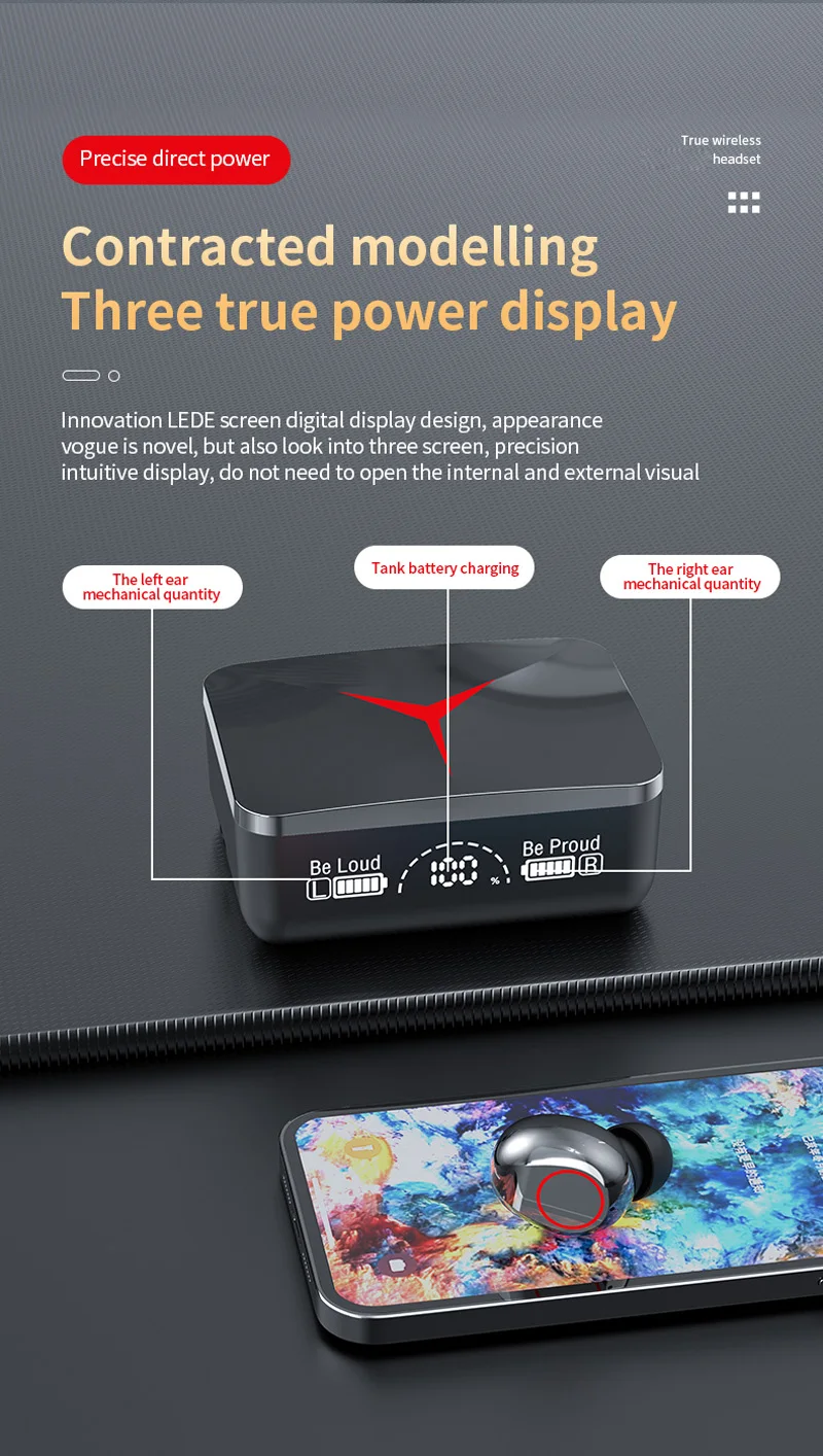 มาใหม่ M90 Pro Tws หูฟัง Hd เสียงตัดเสียงรบกวนหูฟัง Bt หูฟังไร้สาย ...