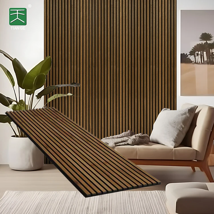 TianGe 300X60 Wall Office Studio Akupanel Forest Wooden Veneer 3D Pet ...