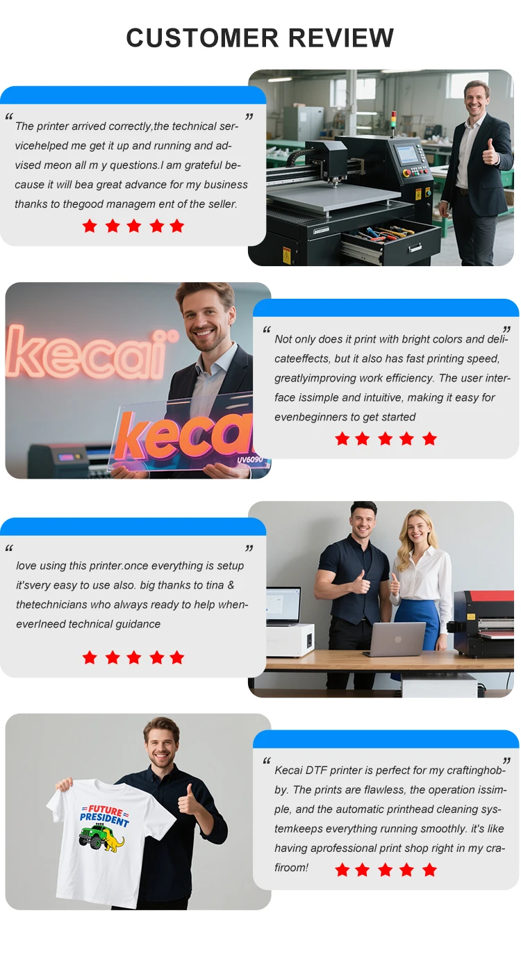 KECAI Professional A3 Size Printing Machine - XP600 DTF Printer for Clothes