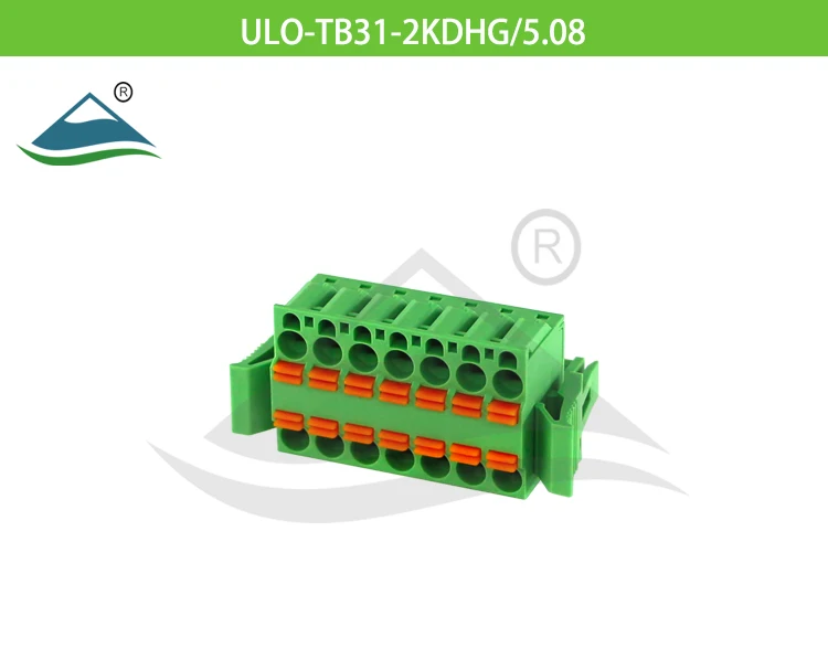 Double-level Plug In Terminal Blocks Spring Electrical Connectors With ...