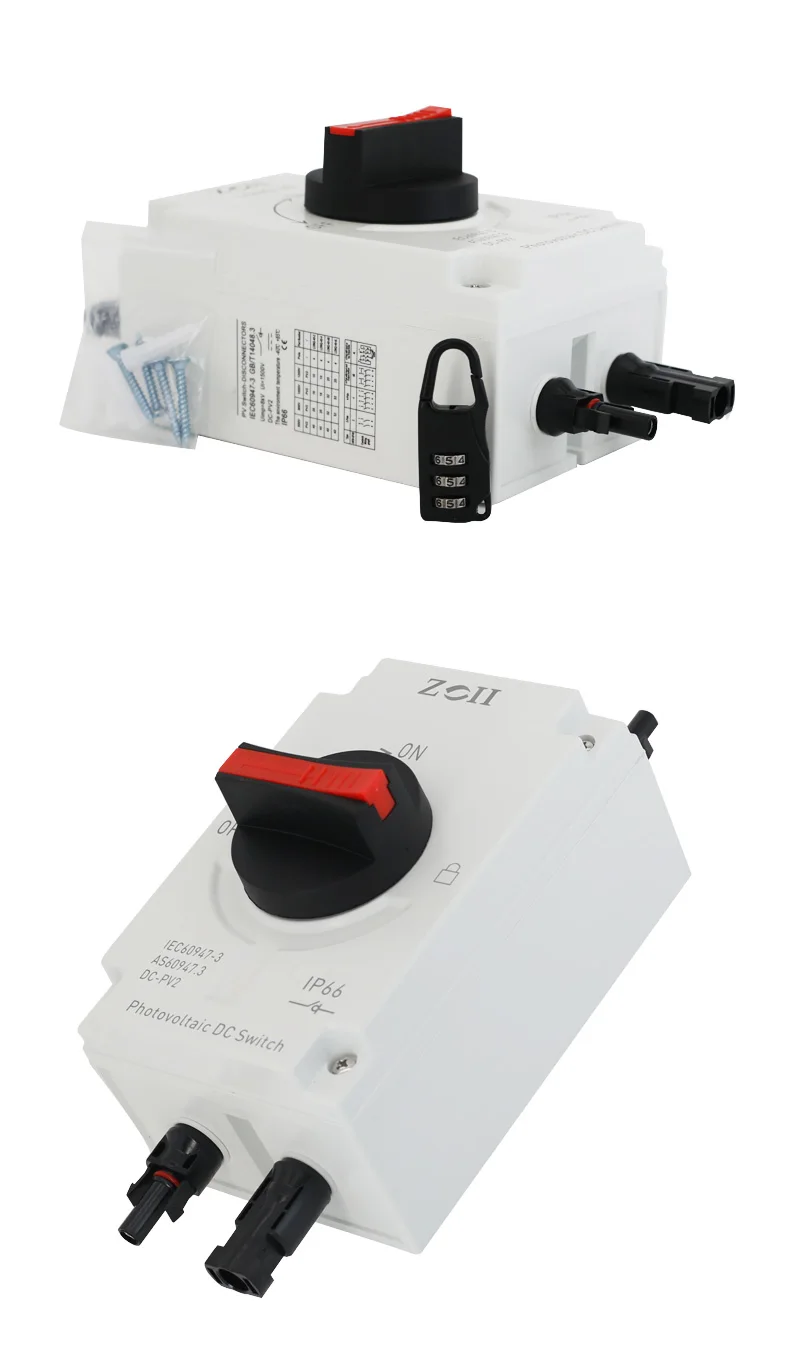 Pv Solar Dc Isolator Switches 1000v 32a 63a Ip66 Solar Rotating Handle Waterproof Isolator ...