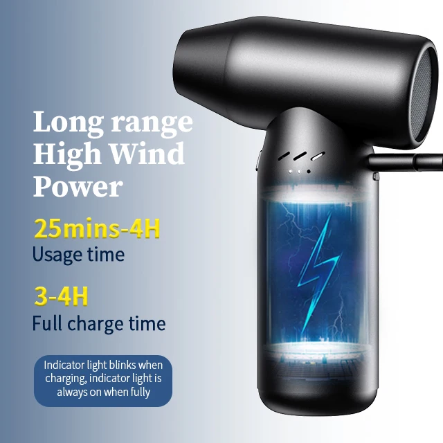 Multifunctional Portable Rechargeable Turbo Jet Fan Car Dryer 130000rpm ...