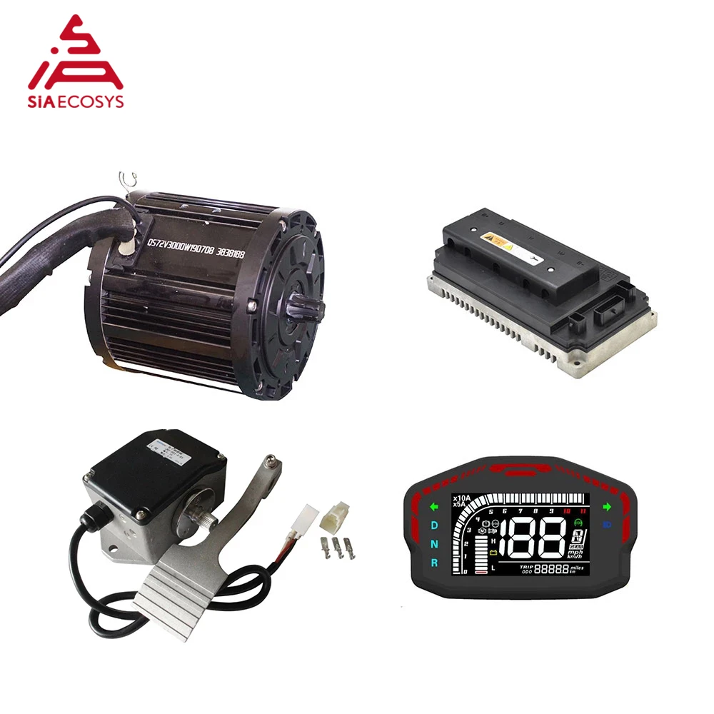 SIA ECOSYS 3000W Brushless DC Motor for Electric Bikes & Scooters - OEM
