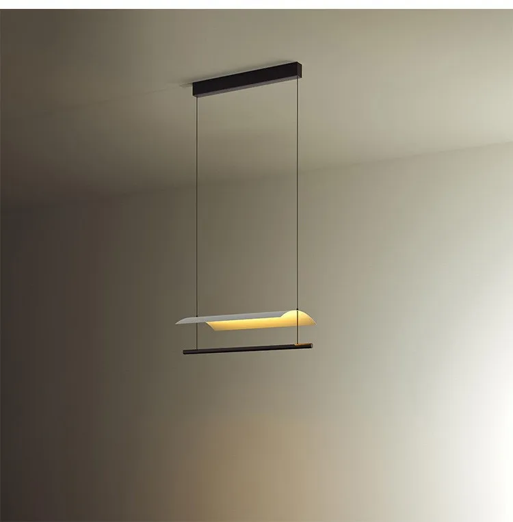 Indirect Long Tube Linear Pendant Light Modern Nordic Office Kitchen ...