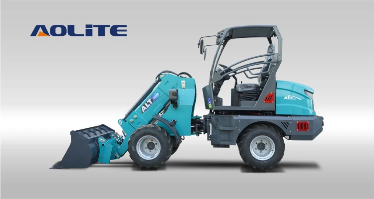 AOLITE ETL1200 100% Battery 4 Wheel Mini Electric Telescopic Loader ...