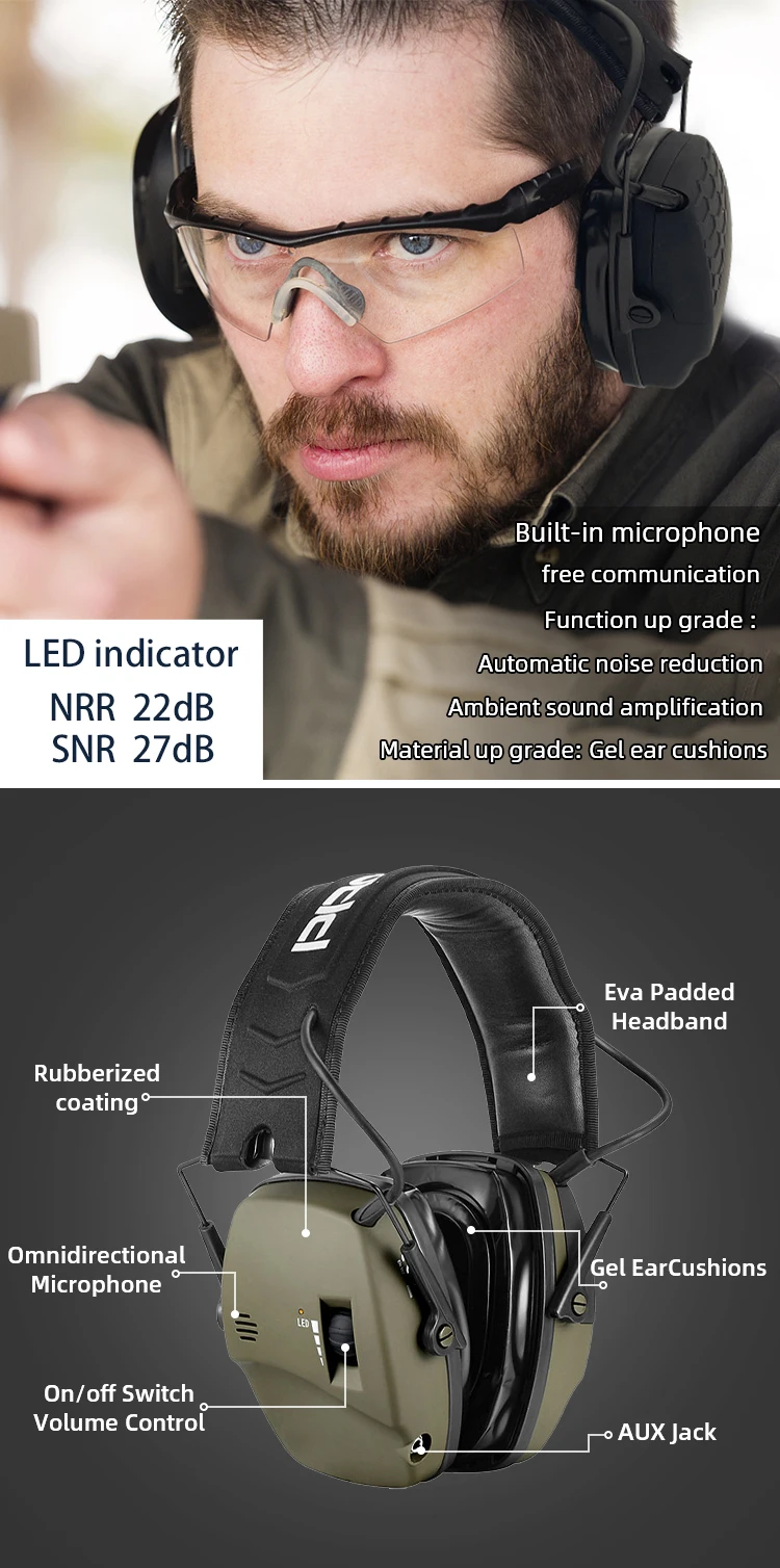 OEM Tactical Sport Shooting Headset - Hearing Protection
