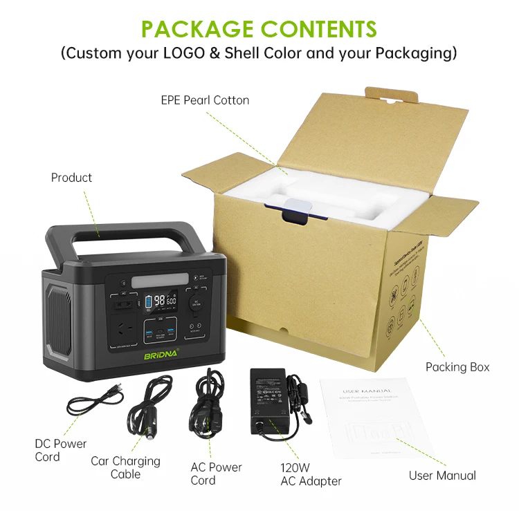 Ce Customized 500w 560wh Camping Lithium Battery Emergency Portable Power Station - Buy Portable ...