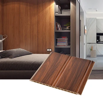 Indoor Decor 200*9mm Circular Groove Intergrated Wallboard Wood Plastic ...