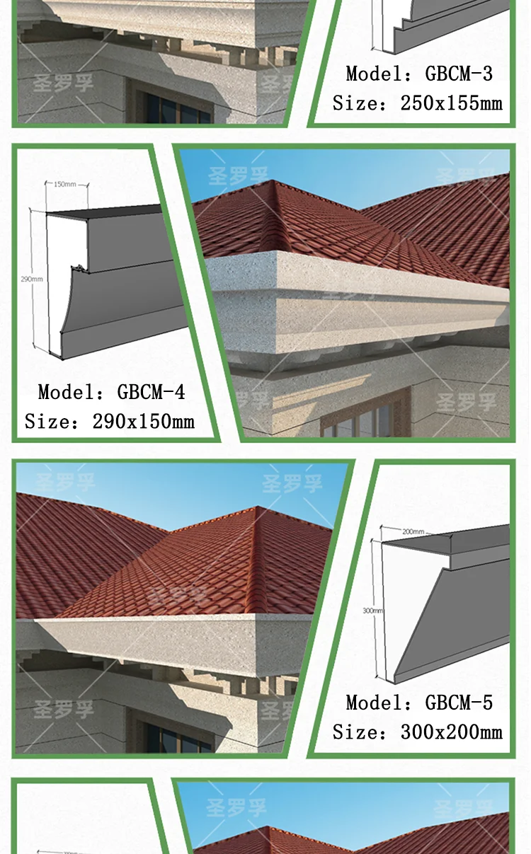 Polystyrene EPS Architectural Cornice High Density Eps Foam Building ...