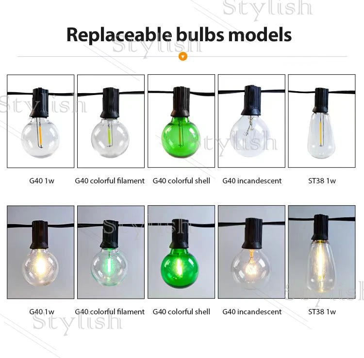 Commercial Grade LED String Lights - Waterproof Outdoor C7 Bulbs