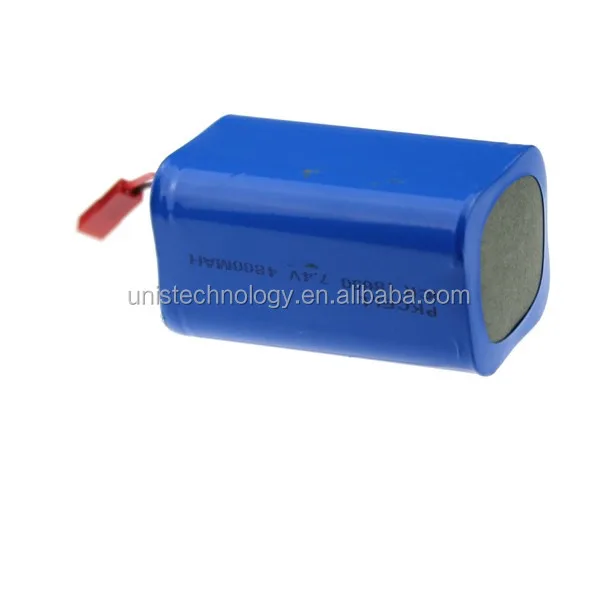 2P2S Rechargeable 18650 Lithium Battery Pack - 7.4V 4800mah