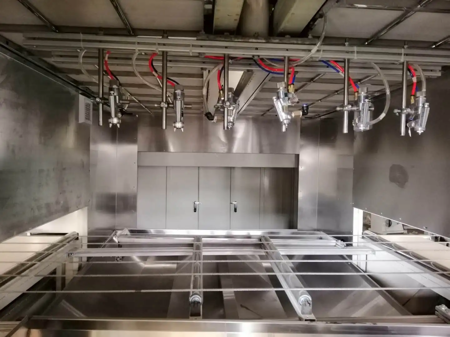 Automatic Lacquer Spray Line Wooden Door Painting Machine For ...