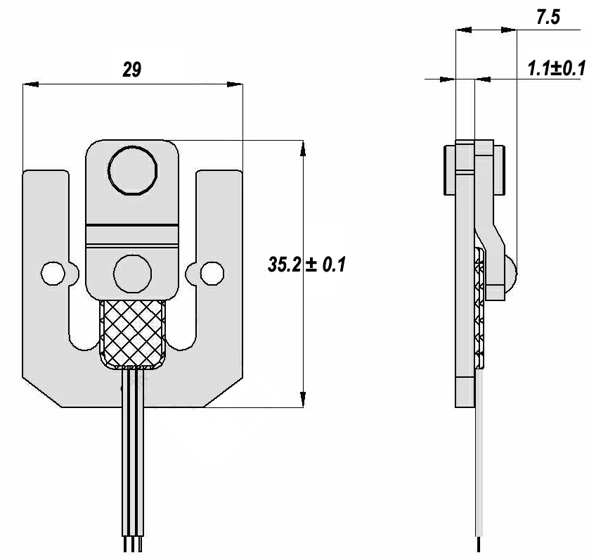 Flat Micro 200kg Load Cell 10kg 20kg 50kg 150kg 200kg 300kg Small Load ...