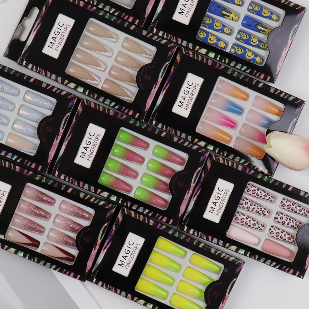 Hot Sale Press on Nails Packaging Box High Quality Private Label ...