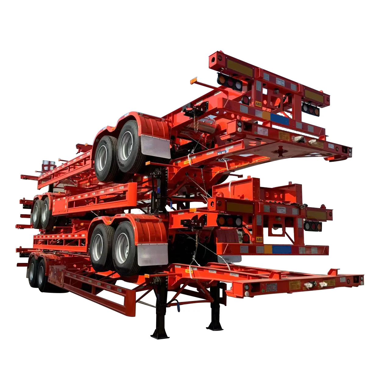 Customizable Container Carrier Chassis Trailer Skeleton Semi Trailer ...