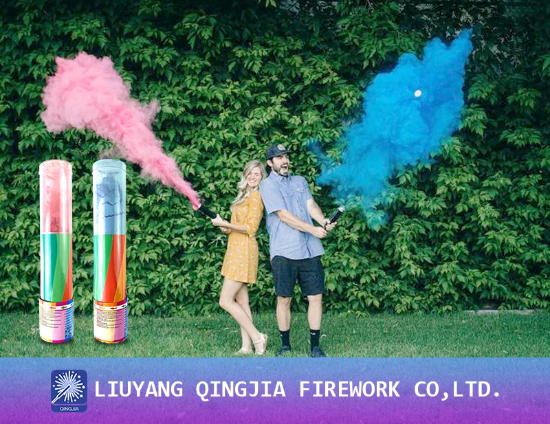 Christmas Wedding and Baby Gender with Colorful Powder Stick Party ...