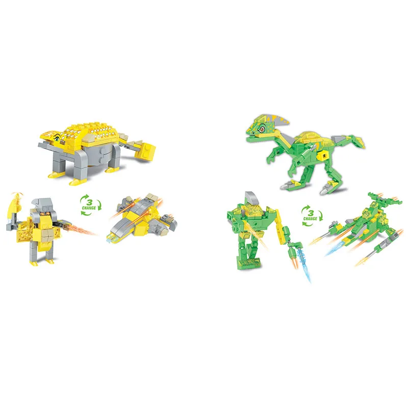 Transforming Dino Block Toy Dinosaur Building Block Toys - Buy ...