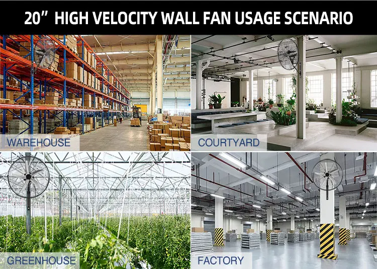 2024 Industrial Wall Fan 20 Inches Industrial Fan Wall Mounted ...