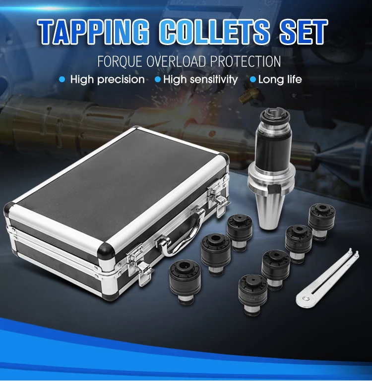 Retractable Bt40-gt12 Gt24 Tapping Chucks Tapping Collet Sets For ...