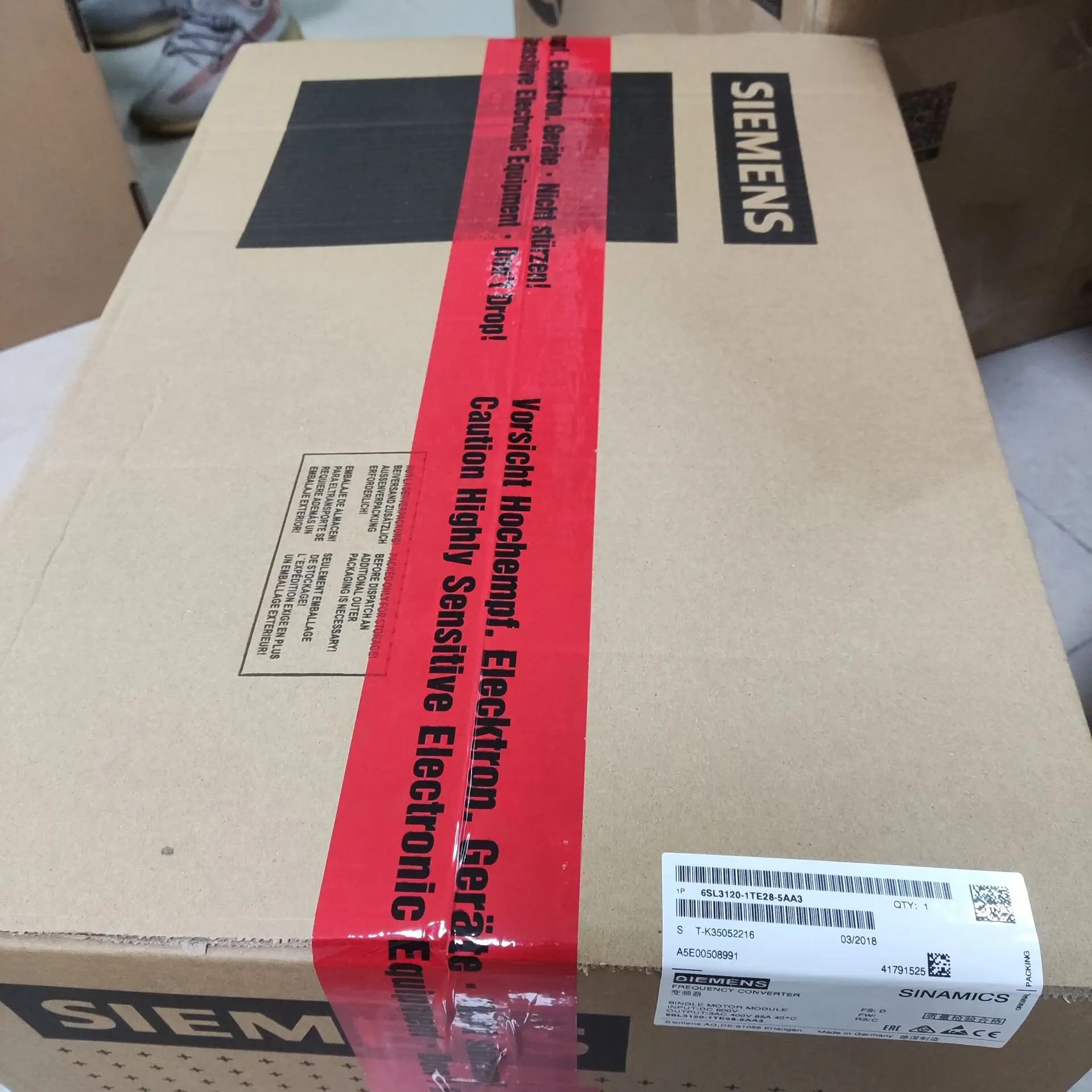 Siemens Sinamics Frequency Converter Inverters 6sl3120-1te28-5aa3 - Buy ...