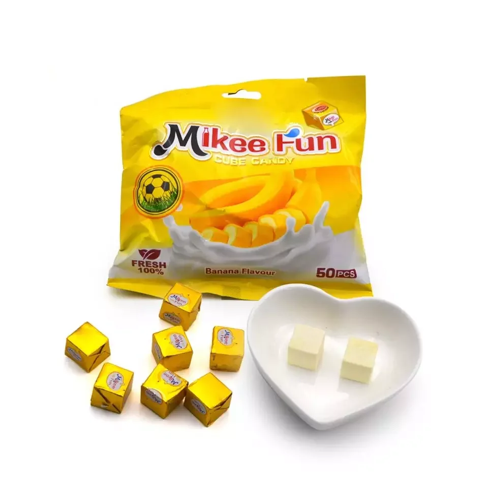 Wholesale Custom Banana Flavor Milk Cube Chewy Soft Candy - Buy Chinese ...