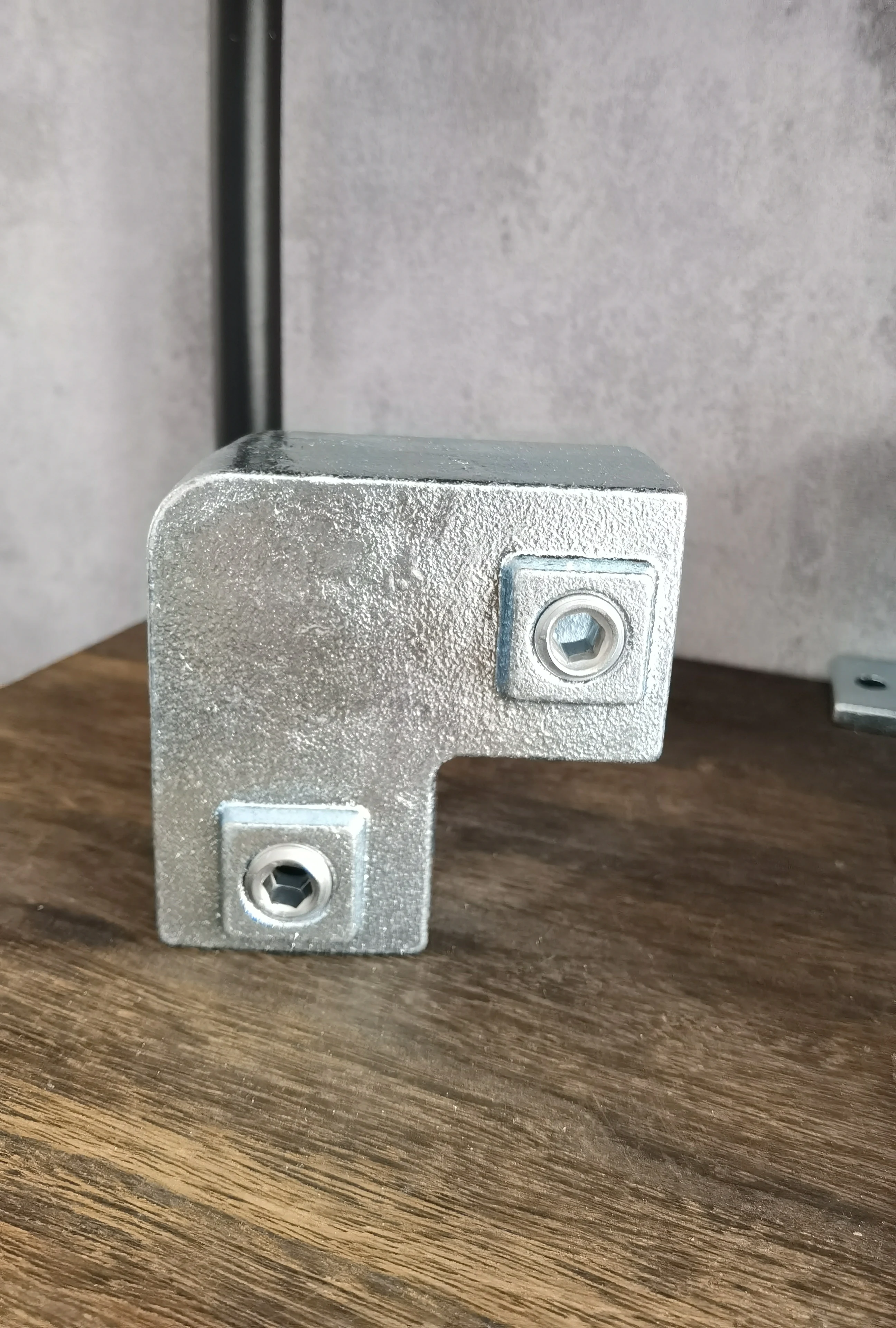 40mm Square Tube Connector - Durable Key Clamp Fitting