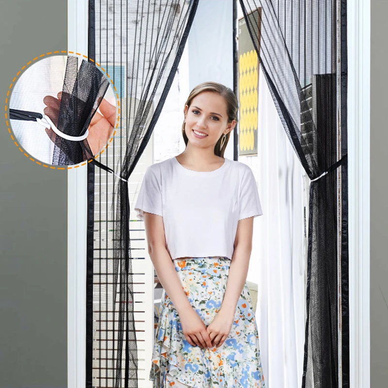 Upgrade Magnetic Door Screen Mosquito Net Door Curtain Diy Magnetic ...