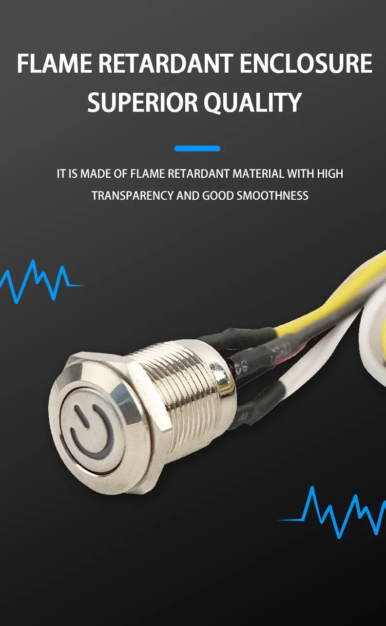 12mm 16mm 19mm 22mm Momentary Push Button Switch 5v 12v